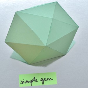 Diamonds papercraft template – Free! – Studio Lise Lefebvre