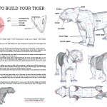 Large Tiger paperkit – Studio Lise Lefebvre